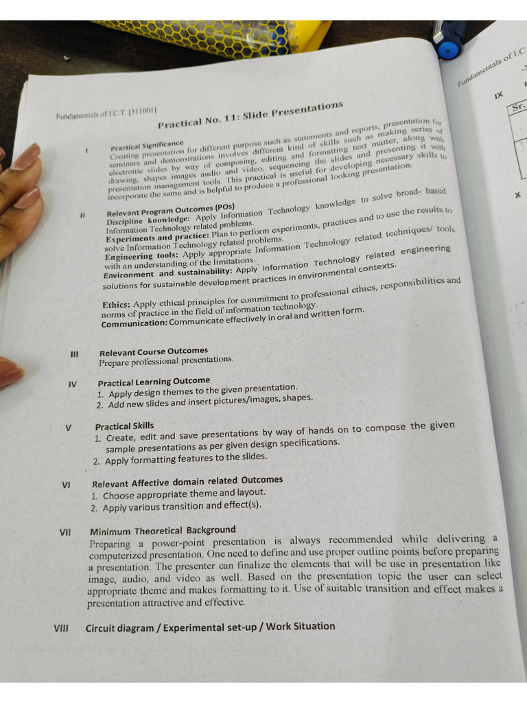 ICT Practical No. 11 | PDF