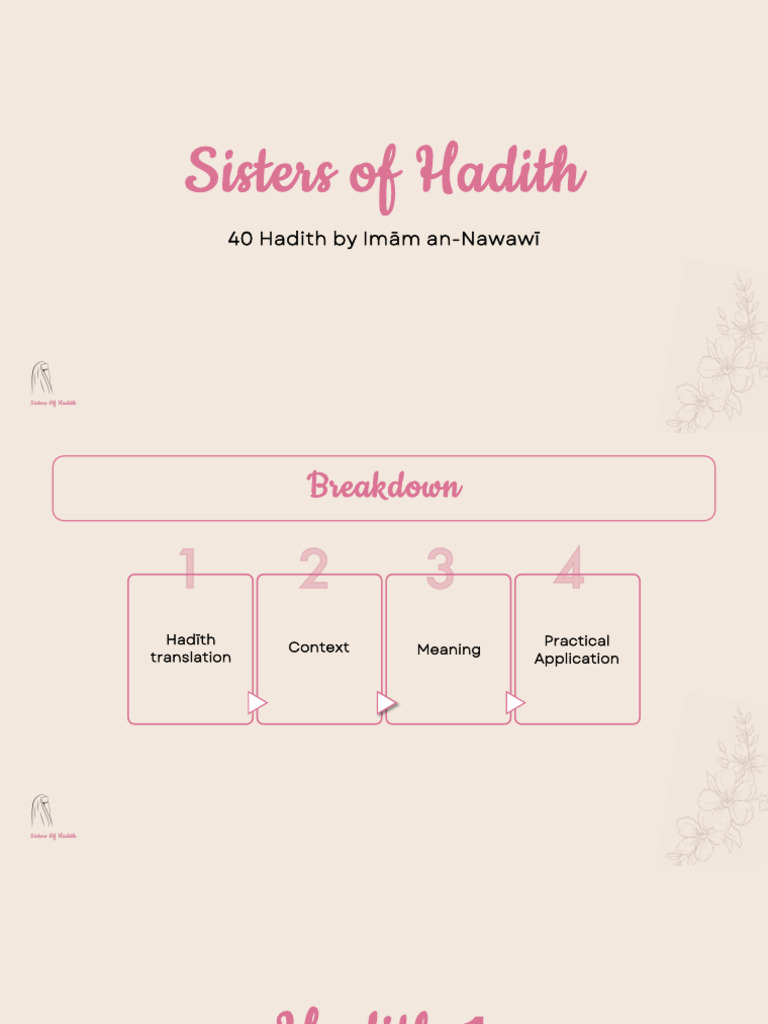 Hadith 3 - Sisters of Hadith | PDF | Muhammad | Hadith