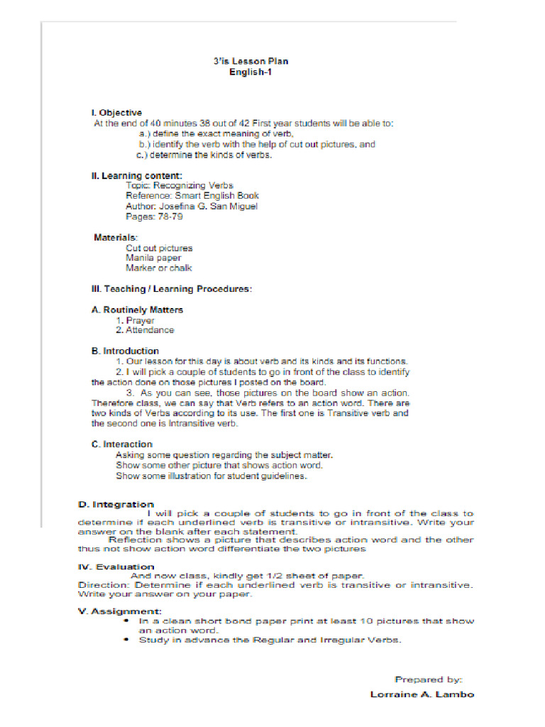 3i's LP | PDF | Teachers | Learning