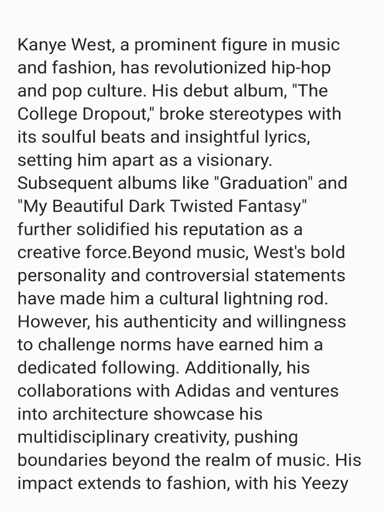 Kanye | PDF