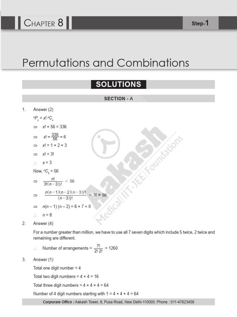 CLS ENG 24 25 XI Mat Target 3 Level 1 Chapter 8 | PDF | Mathematics | Mathematical Concepts