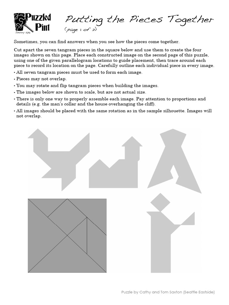 03-Putting The Pieces Together-A4-Puzzle | PDF | Art