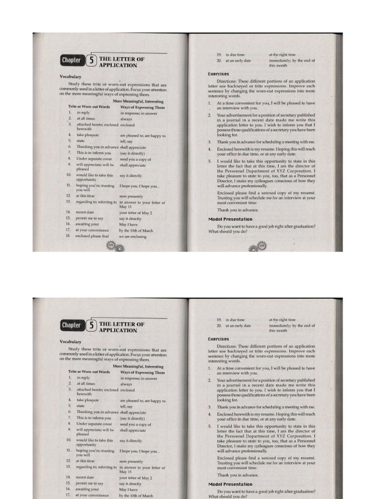 Letter of Application Guidlines | PDF