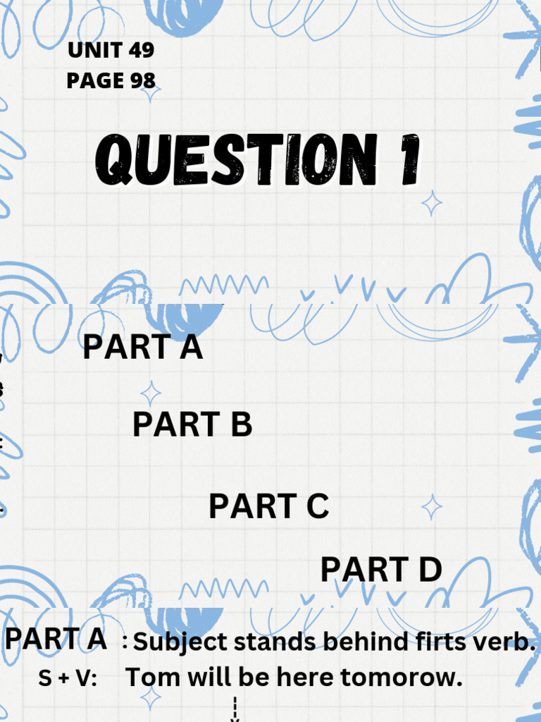 Blue Doodle Project Presentation | PDF | Subject (Grammar) | Semantic Units