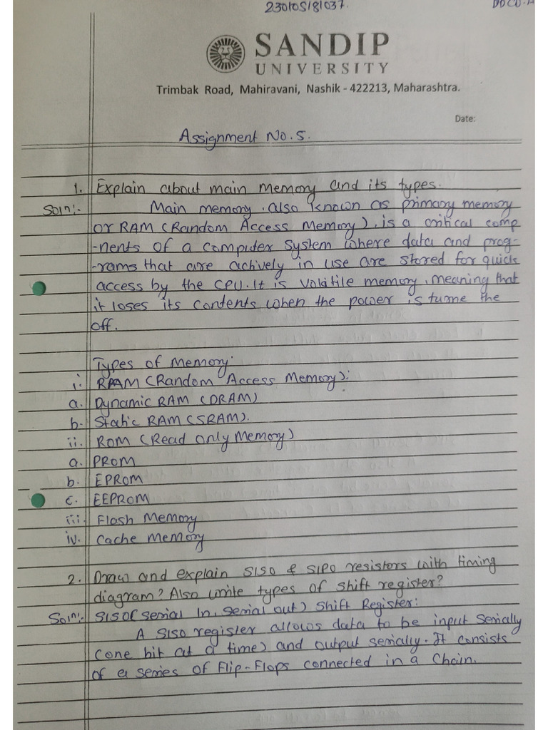 DDCO Assignment 5 | PDF