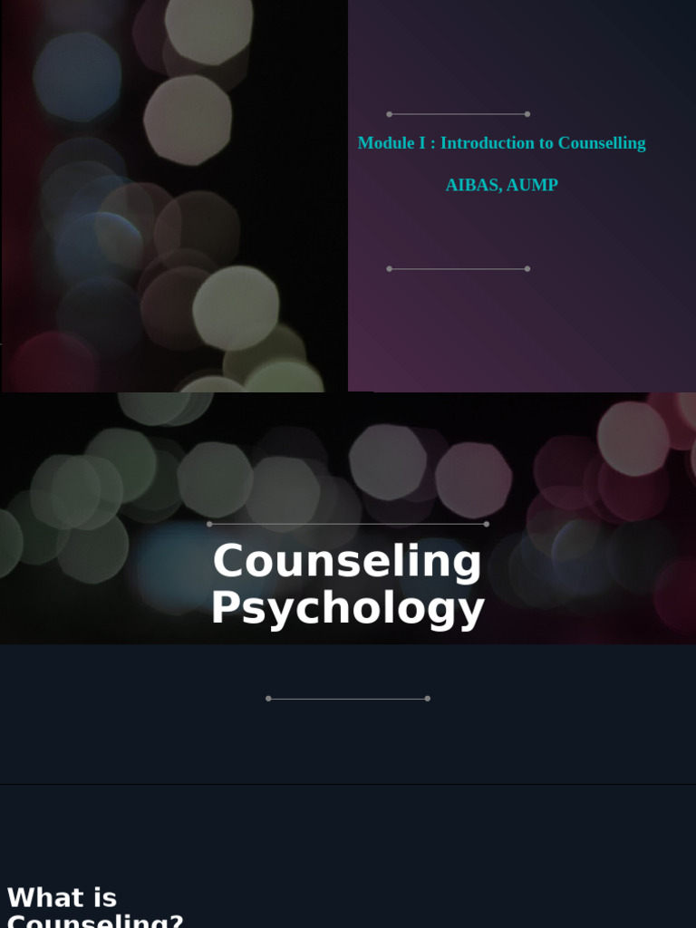 Introduction to Counseling Basics | PDF | Psychotherapy | Rational Emotive Behavior Therapy
