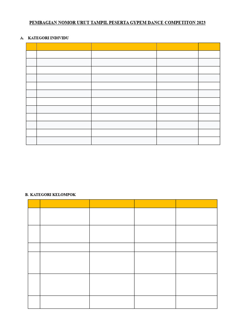 PEMBAGIAN NO TAMPIL GDC 2024 | PDF