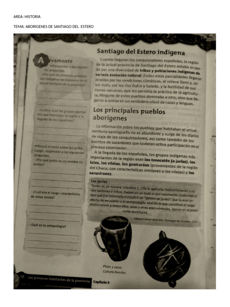 Aborígenes de Santiago del Estero | PDF