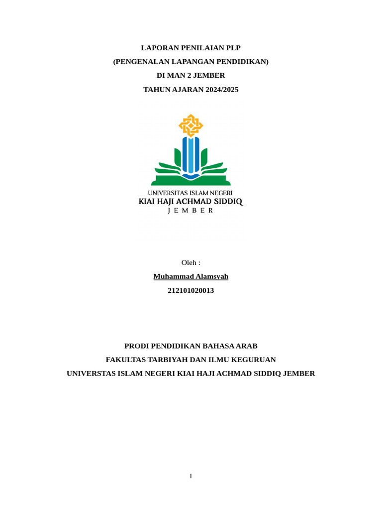 Laporan PLP Alam Syah | PDF | Perjalanan