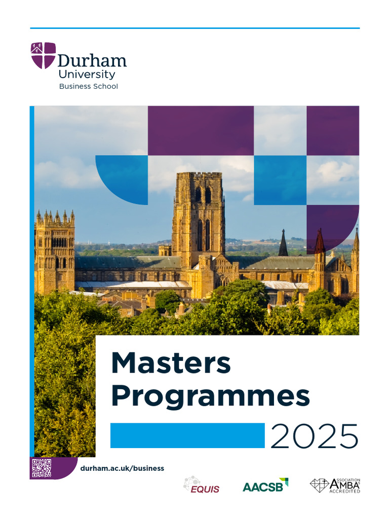 Durham Business School Masters Guide 2025 | PDF | Economics | Academic ...