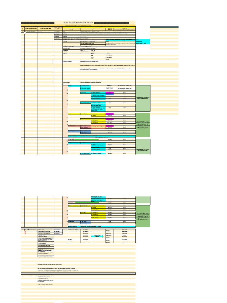 Plan & Schedule Sie Acara NSM2024 | PDF