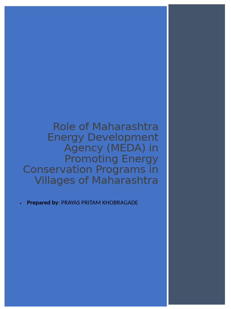 This Report Explores The Critical Role of The Maharashtra Energy ...