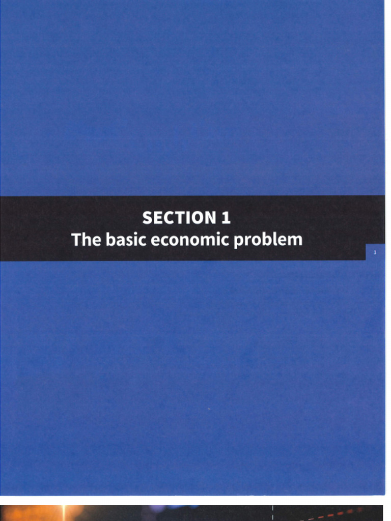 1 The Basic Economic Problem | PDF
