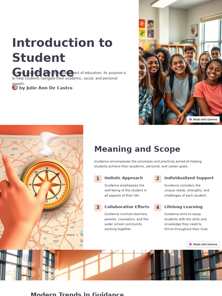 Introduction To Student Guidance | PDF | School Counselor | Behavior ...