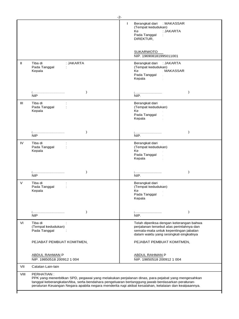 SPPD Jakarta 2024 | PDF