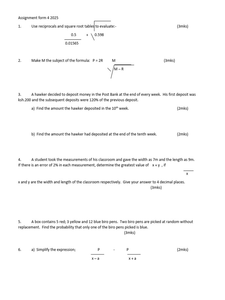 Mathematics Assignments | PDF | Geometry | Euclidean Geometry