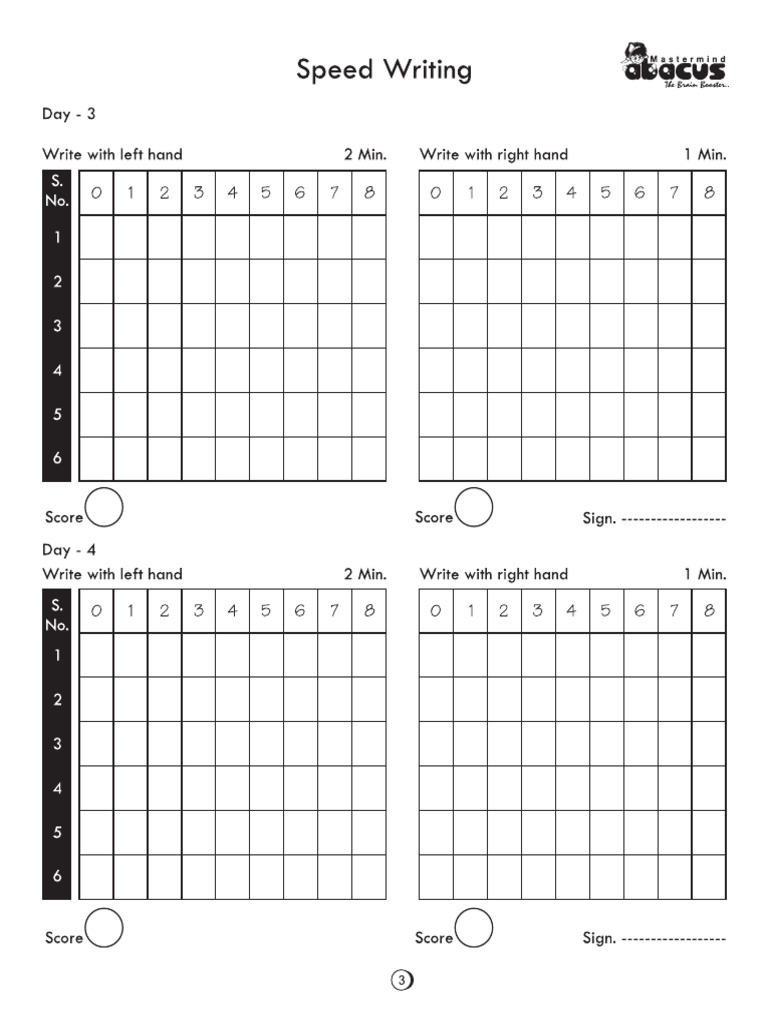Day 3 - 4 Speed Writing | PDF