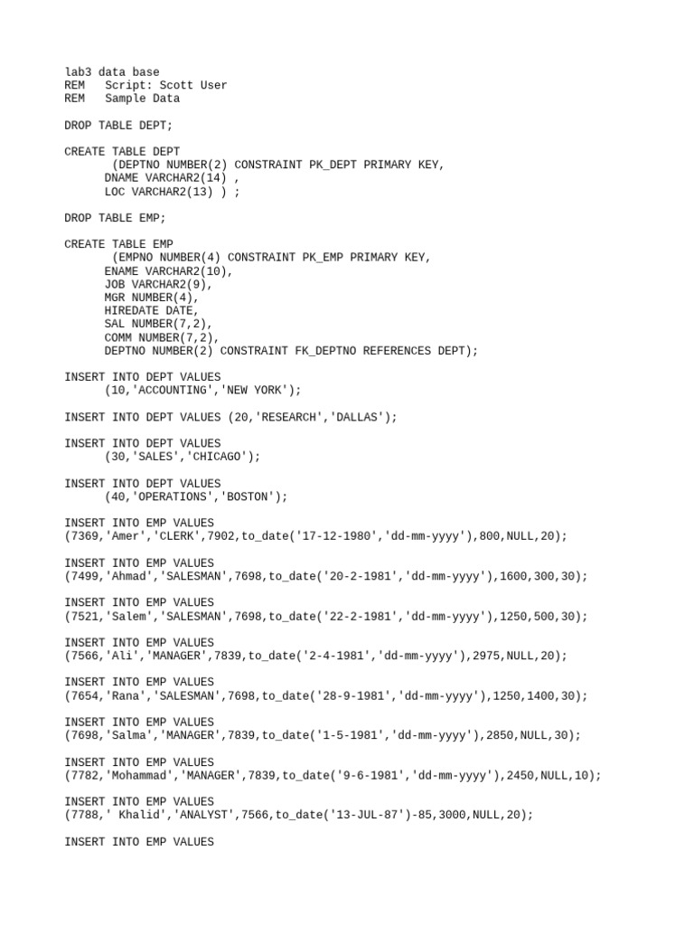 Lab3 Data Base | PDF | Databases | Data Management Software