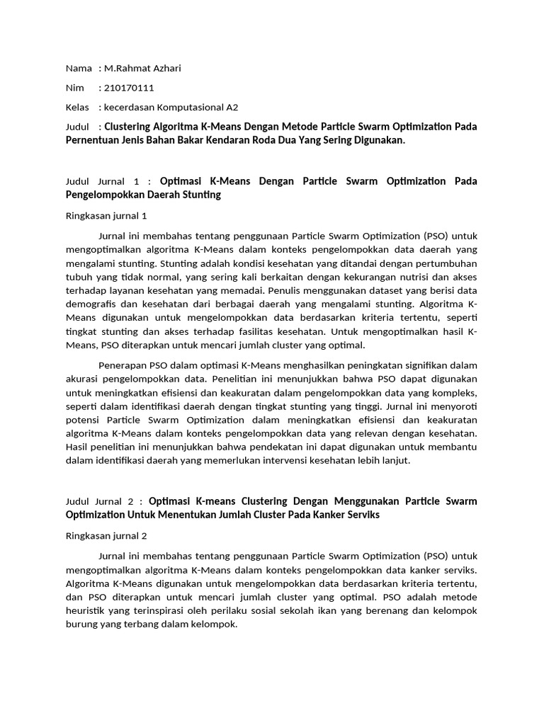 Template Ringkasan Jurnal UTS | PDF