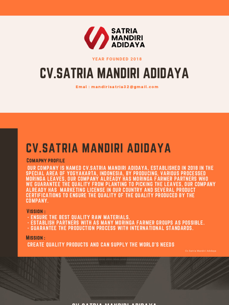 Catalog CV - Satria Mandiri Adidaya PDF | PDF | Tea | Coffee
