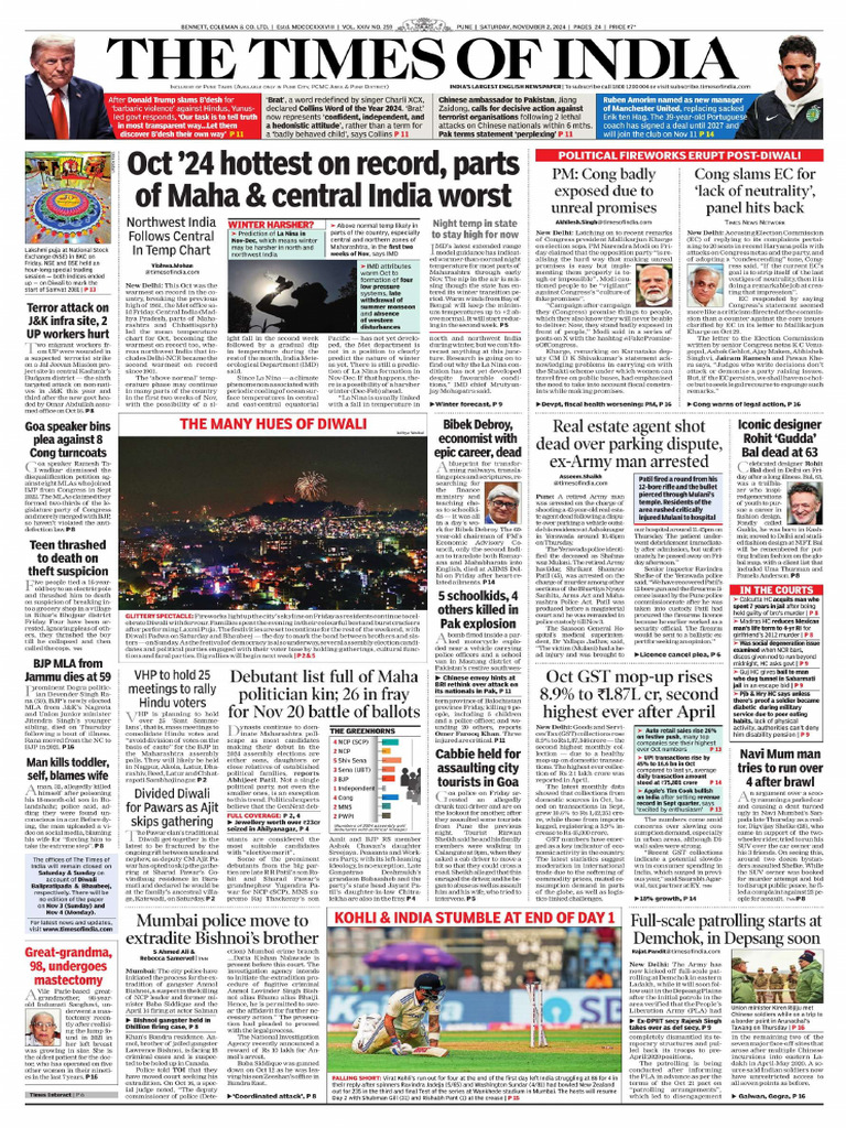 TOI Pune 02-11-2024 | PDF