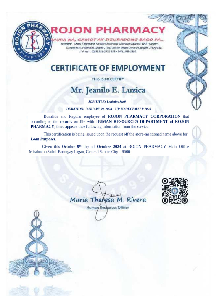 ROJON Loan Purposes | PDF