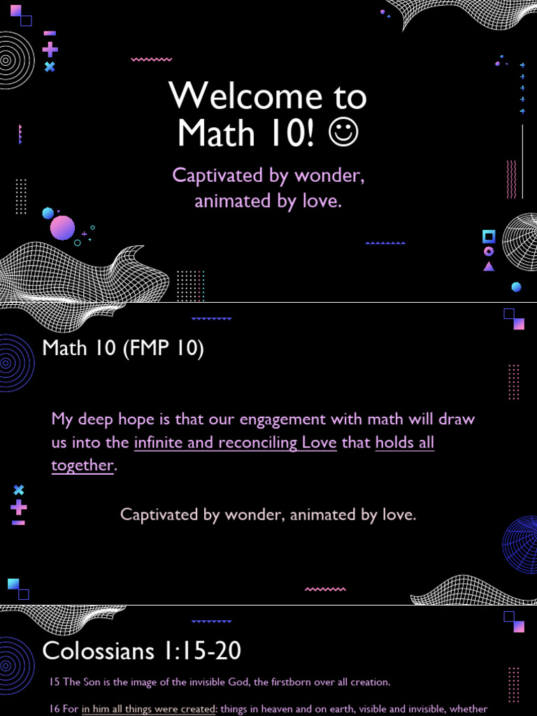 Welcome To Math 10 2024 2025 Semester 1 Pdf Quiz