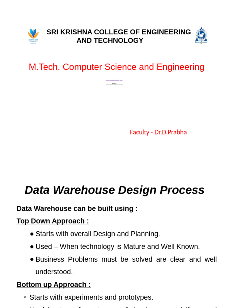 1.5 Data Warehouse Design Process | PDF | Data Warehouse | Metadata