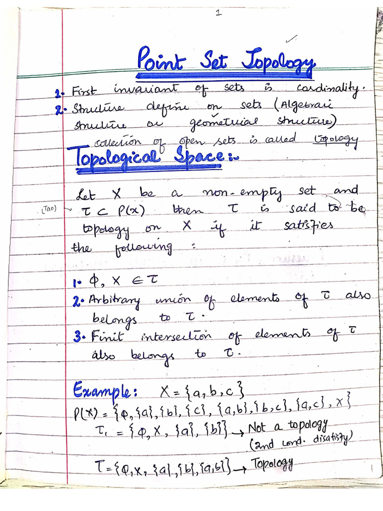 Topology Notes | PDF