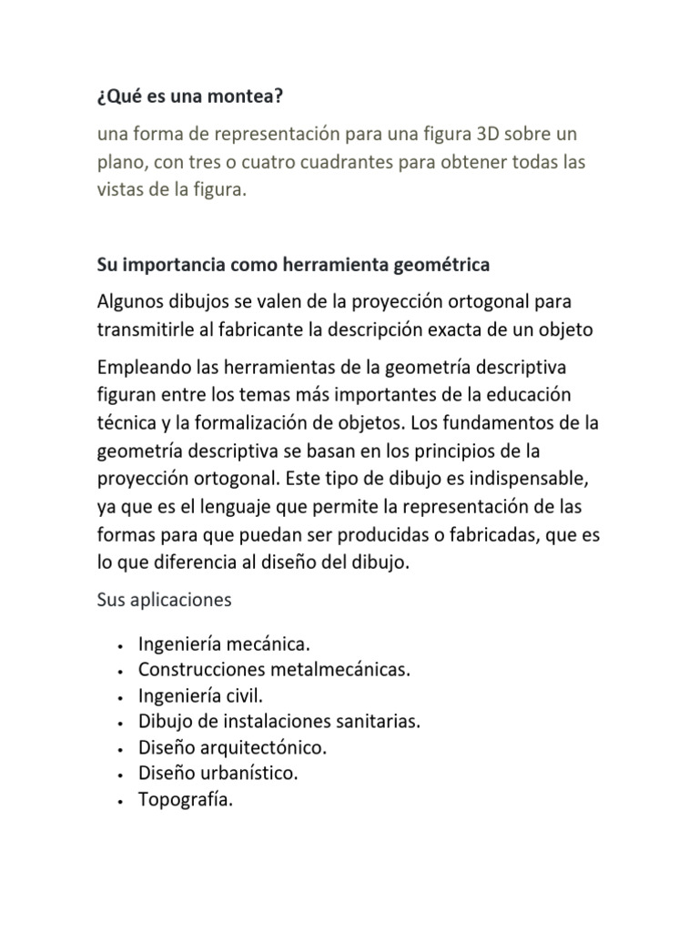 Qué Es Una Montea | PDF