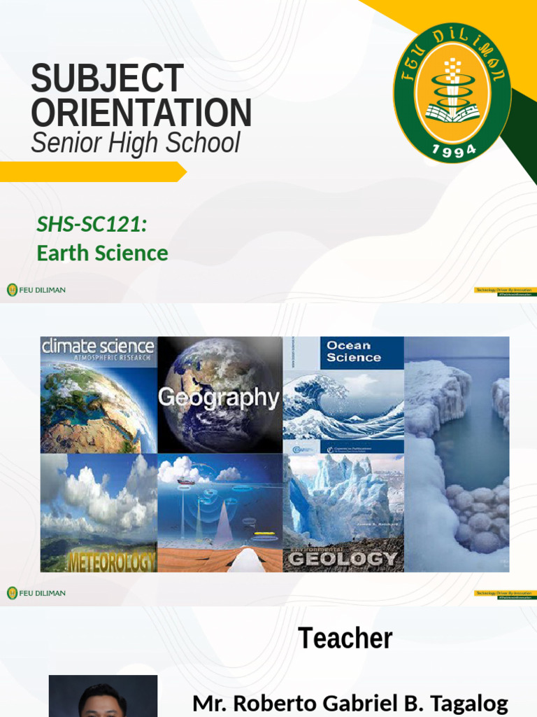 Earth Science Subject Orientation 2425 | PDF | Earth Sciences | Earth