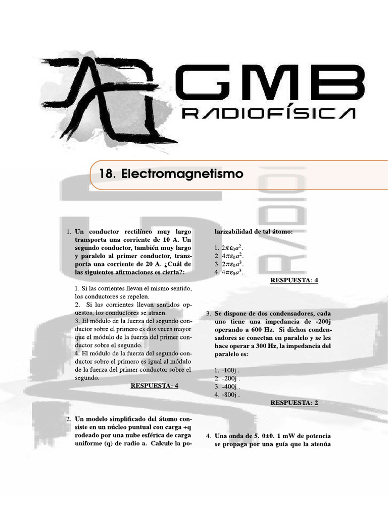 Tema 18. Electromagnetismo | PDF
