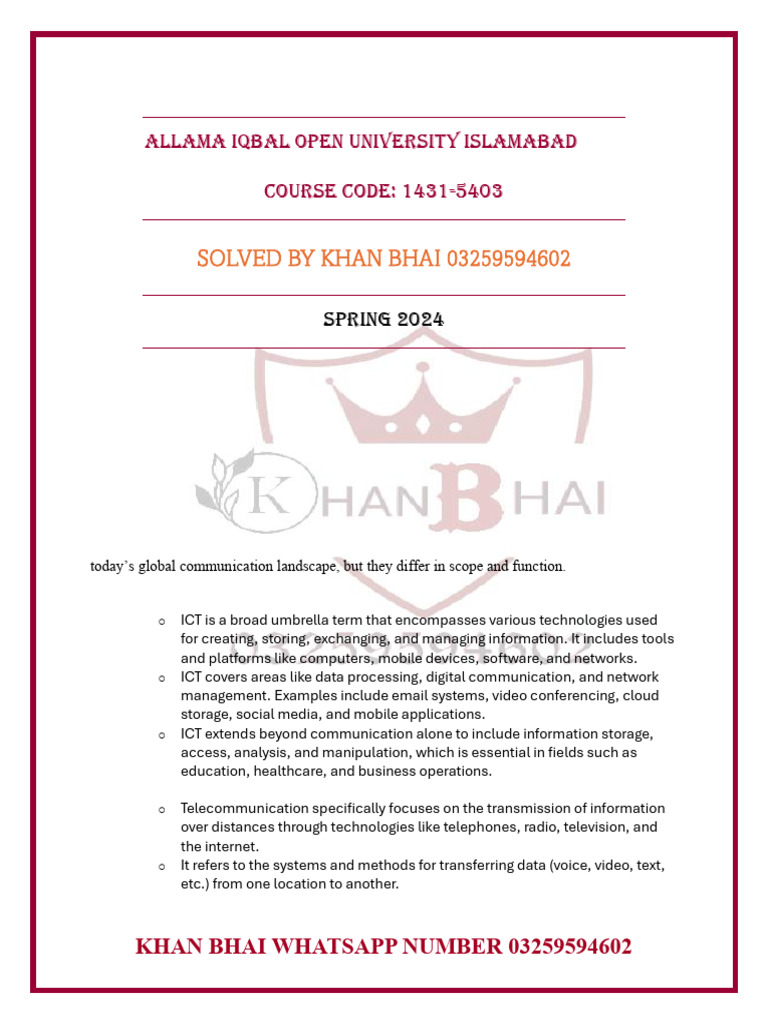 1431-5403 Spring 2024 | PDF | Input/Output | Software