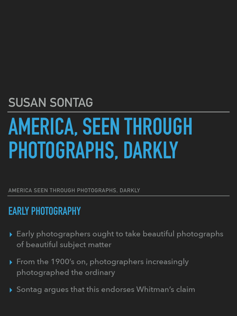 America Through Photography's Lens | PDF | Social Science