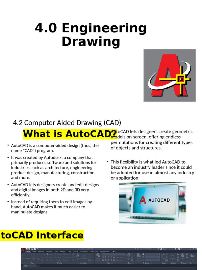 Chapter 4 - Eng. Drawing (CAD) | PDF