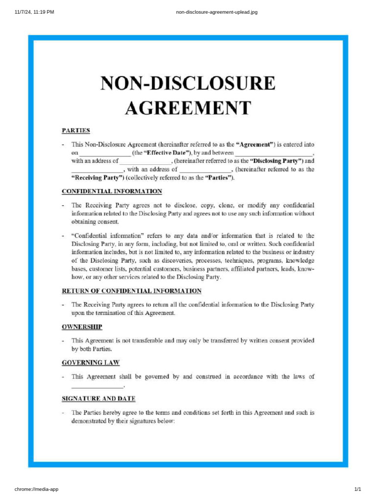 Non Disclosure Agreement Uplead. | PDF | Computers