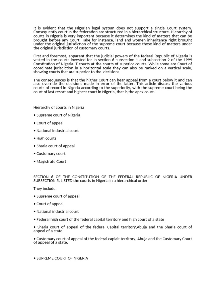 SUPERIOR COURTS AND INFERIOR COURTs | PDF | Supreme Courts | Jurisdiction