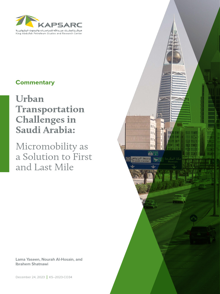 KS 2023 CO34 Urban Transportation Challenges in Saudi Arabia Micro ...