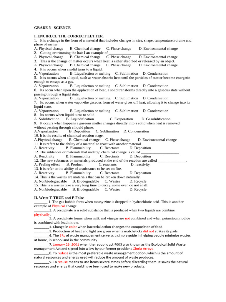Grade 5 | PDF