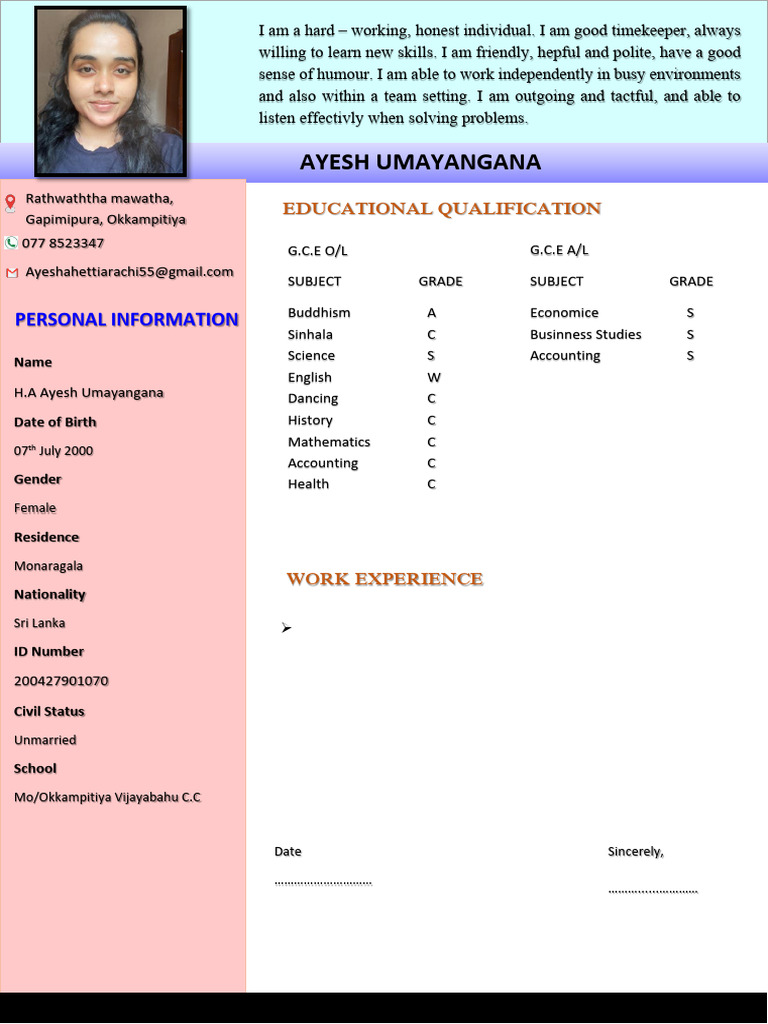 Ayesha Umayangana | PDF