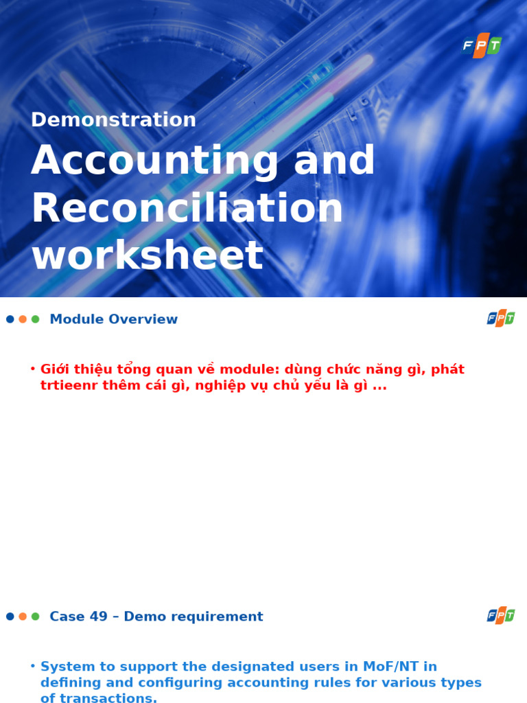 Accounting and Reconciliation Worksheet | PDF