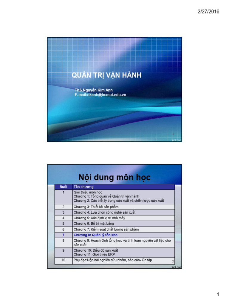 B07-Chuong 8-Quan Ly Ton Kho PDF | PDF