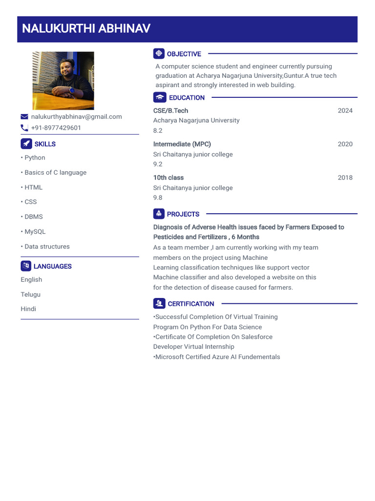 Cv Abhinav Pdf Art Computers