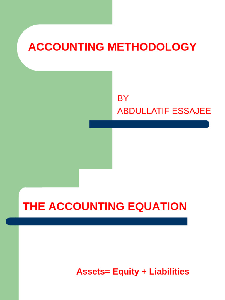 Accounting Equation & Double Entry Guide | PDF | Debits And Credits ...