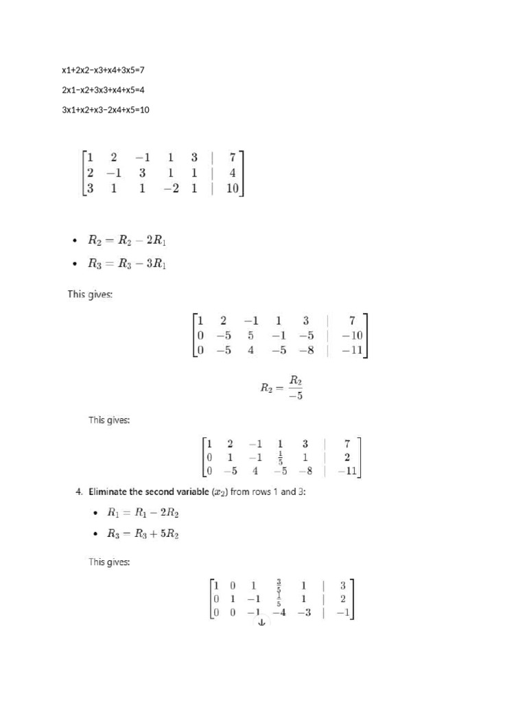 x1+2x2 x3+x4+3x5 7 2x1 x2+3x3+x4+x5 4 3x1+x2+x3 2x4+x5 10 | PDF