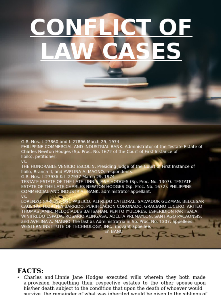 Conflict of Law Cases | PDF | Complaint | Damages