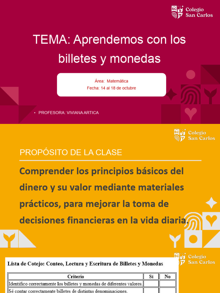 Aprendemos Con Los Billetes y Monedas | PDF | Hogar, jardinería y ...