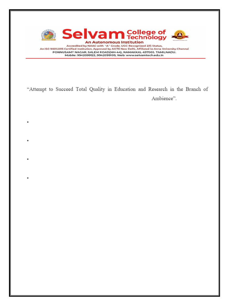 MECH Vision Mission | PDF