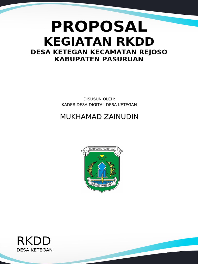 Proposal Kegiatan RKDD Desa Ketegan Revisi | PDF | Bisnis