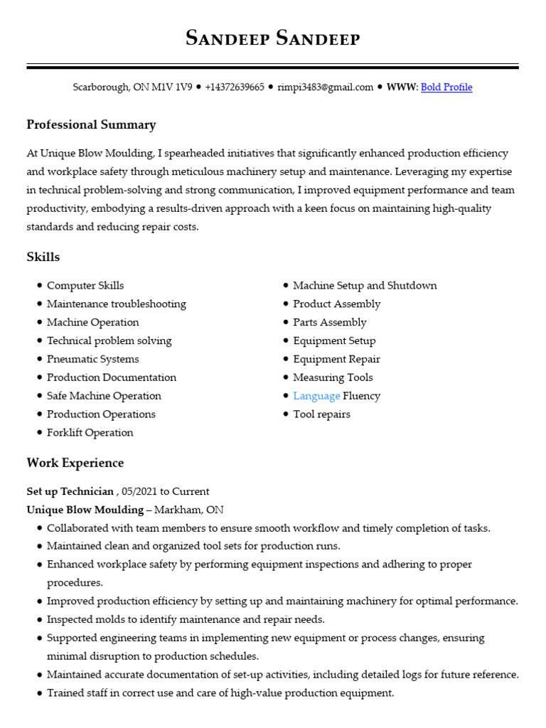 Sandeep Sandeep Resume Pdf Engineering